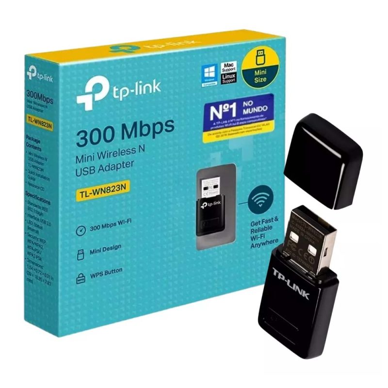 Adaptador Wireless Usb Nano N 300mbps TP-Link TL-WN823N - Quase Tudo de ...