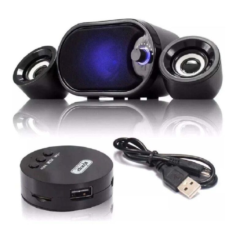 Caixa de Som 2.1 Subwoofer Bluetooth USb MSDC Knup KP-6018BH – Quase ...